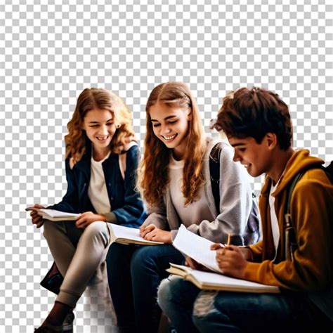 Group Of Elementary Age Students Going To Class Premium Ai Generated Psd