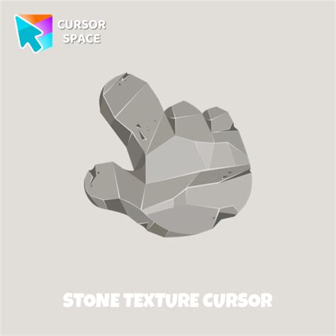 Custom Cursor Stone Texture Cursor Space