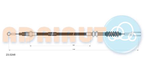 Ntc9400 Brake Cable For Land Rover 230248