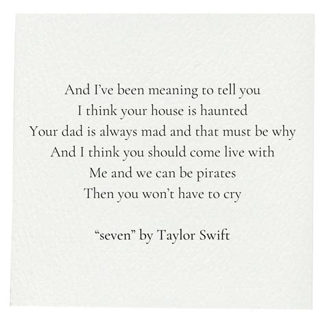 Seven By Taylor Swift