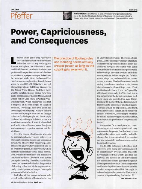 Power Capriciousness And Consequences Download Free Pdf Social Psychology Applied Psychology