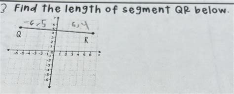 Solved Find The Length Of Segment QR Below Math