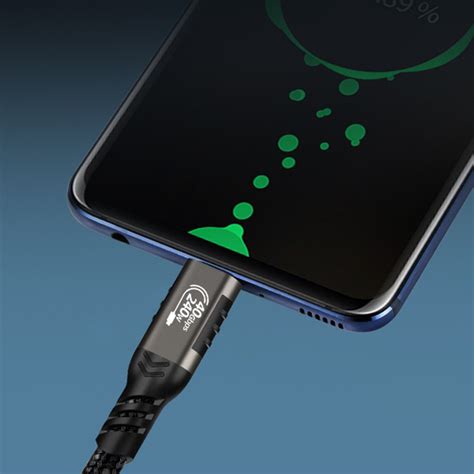 Usb4 0 썬더볼트 지원 고속충전케이블 C타입 1m 온채널