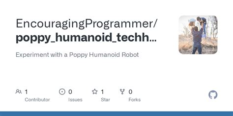 Github Encouragingprogrammer Poppy Humanoid Techhub Experiment With