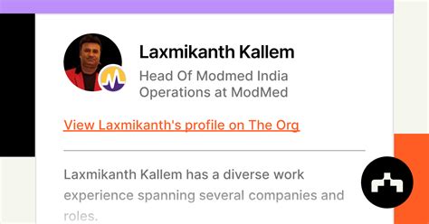 Laxmikanth Kallem Head Of Modmed India Operations At Modmed The Org