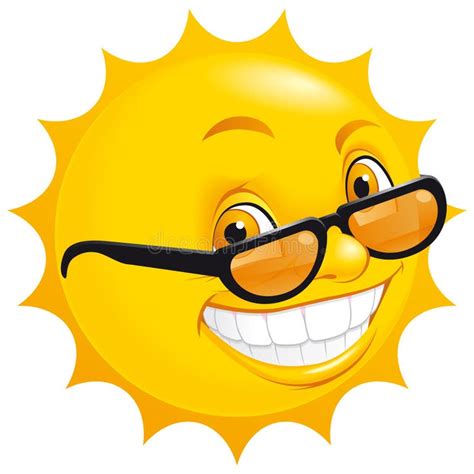 Smiling Sun Sunglasses Stock Illustrations 6215 Smiling Sun