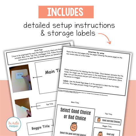 Behavior File Folder Activities The Autism Helper