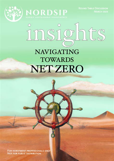 Navigating Towards Net Zero Nordsip Insights Rt 2023 Nordsip