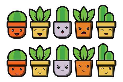 Cute Kawaii Icon Illustration Character Cartoon Vector Face Design