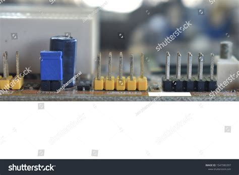 Computer Motherboard Isolated On White Background Stock Photo Shutterstock