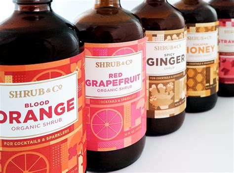 Shrub Co Label Design On Behance