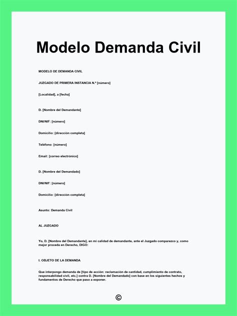 Modelo Demanda Civil