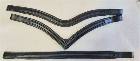 English Browband Padded Bridle Blanks Empty Channel U Shape V Shape