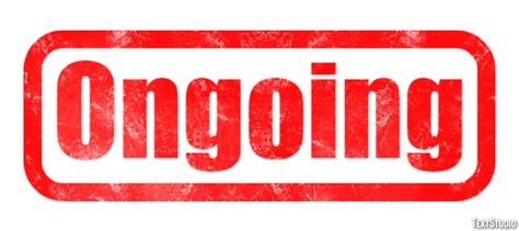 Ongoing Text Effect And Logo Design Word