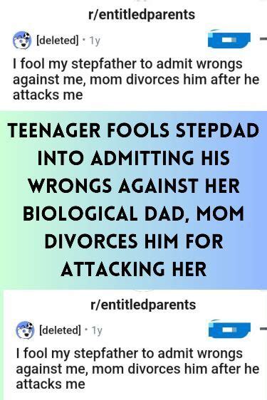 Teenager Fools Stepdad Into Admitting His Wrongs Against Her Biological