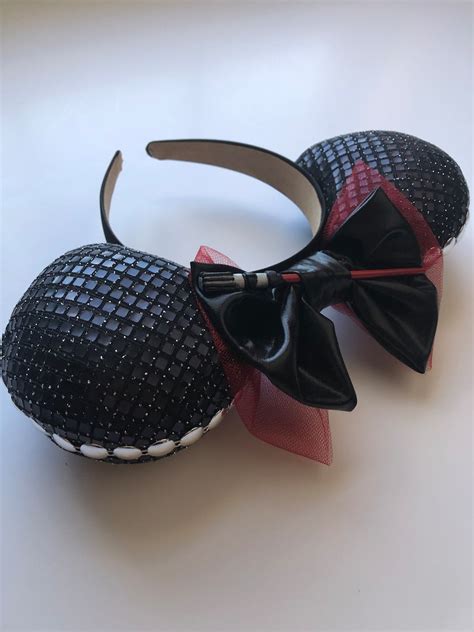 Darth Vader Inspired Minnie Mouse Ears Etsy