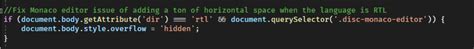 Bug The Editor Adds A Lot Of Blank Horizontal Space When Direction Is