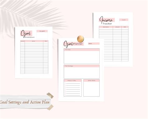 20 Blush Pink Planner Templates Canva Productivity Planner Templates Canva Editable Planner