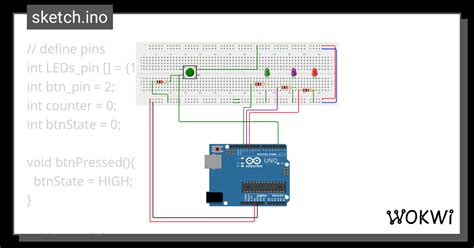 Led V1 ISR Wokwi ESP32 STM32 Arduino Simulator
