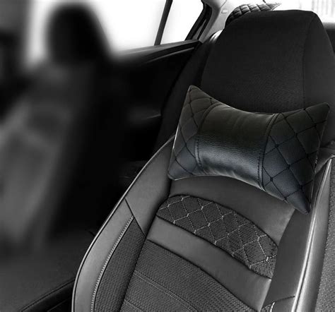 Car Seat Leather Neck Pillow