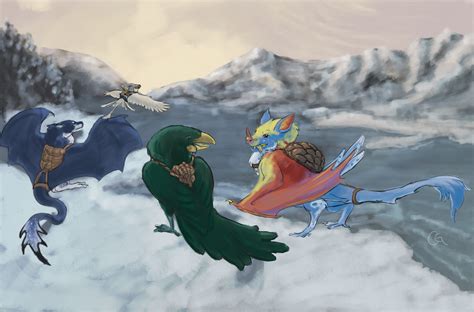 Snowy Lake Daius Tribute By Azuregryphon On Deviantart
