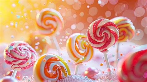 Sweet Candies On Colored Backgroumd Candy Background Sweet Candy Banner