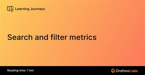 Search And Filter Metrics Grafana Labs