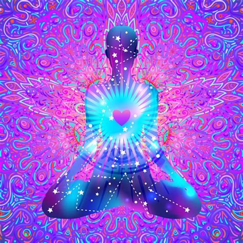 الگوی بدون درز روانگردان با قارچ های جادویی بر روی هندسه مقدس وکتور تکرار تصویر مفهوم روانگردان