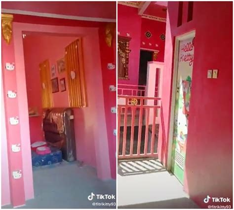Viral Rumah Hello Kitty Di Mojokerto 11 Potretnya Bikin Takjub