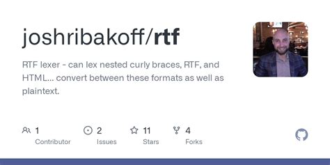 Github Joshribakoffrtf Rtf Lexer Can Lex Nested Curly Braces Rtf And Html Convert