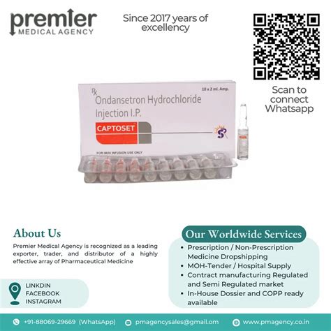 Ondansetron Hydrochloride Injection Ip At ₹ 110piece Anti Cancer Injection In Nagpur Id