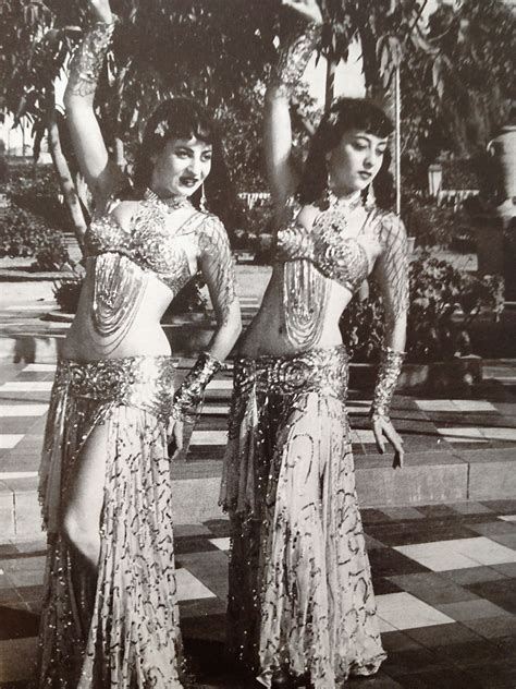 Liz And Lin Egyptian Twins And Raks Sharqi Dancers Circa 1955 Belly