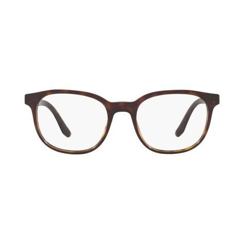 Prada Mens Optical Frames Dark Havana Designer Eyewear Touch