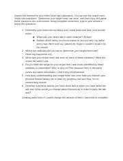 Activity And Heart Rate Docx Search The Internet For Two Online Heart Rate Calculators