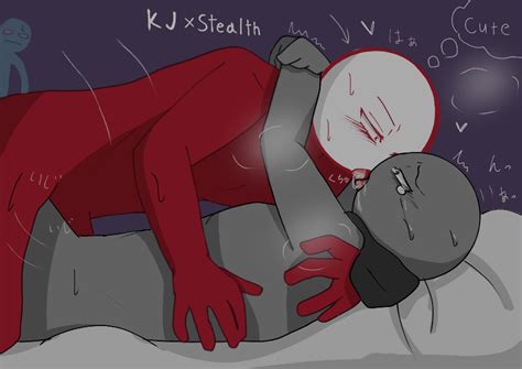 Rule 34 Bedroom Deep Kissing Drool Gay Gay Sex Kissing Kj Kj Stickman Male Male Only Stealth