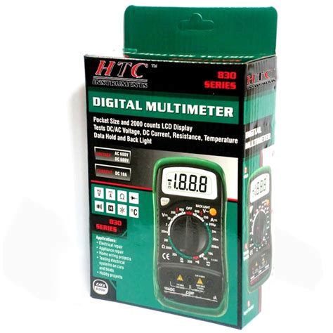 HTC Instrument 830L Handheld Digital Multi Meter With LCD Back Light