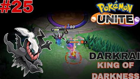 Epic Battle With Darkrai King Of Darkness Darkrai Vs Cinderace Pokemon Unite 25 Youtube