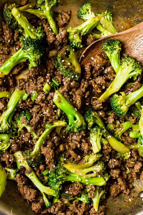 Stir Fry Ground Beef And Broccoli Keto Paleo Whole30 The Healthy