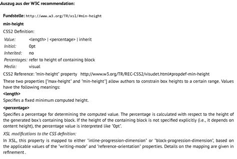Xsl Fo Min Height Data2type Gmbh