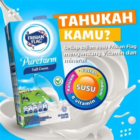 Jual Frisian Flag UHT Full Cream Ml Susu Bendera Purefarm Di Seller Veisya Shop Pegadungan