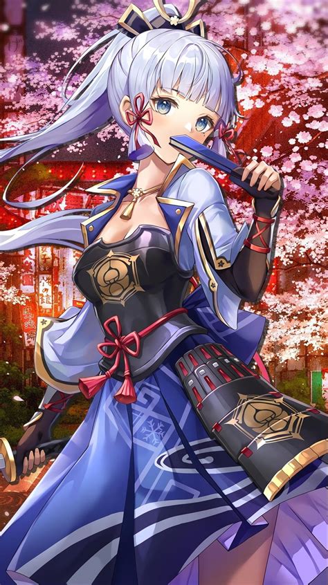 Kamisato Ayaka Cherry Blossom Genshin Impact Live Wallpaper Moewalls
