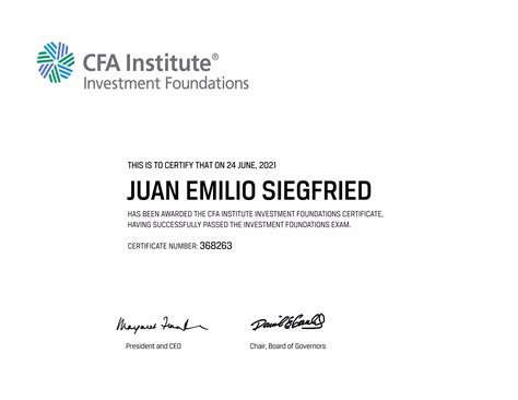 Investment Foundations Certificate Cfa Institute Ppt