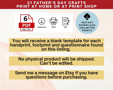 Fathers Day Handprints Printable Fathers Day Questionnaires All About