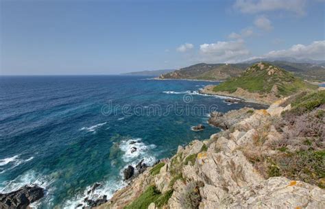 The Sanguinaires Islands Near Ajaccio In Corsica France Stock Image