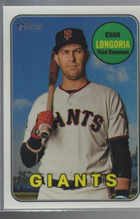 2018 Topps Heritage High Number Chrome Thc 725 Evan Longoria 999