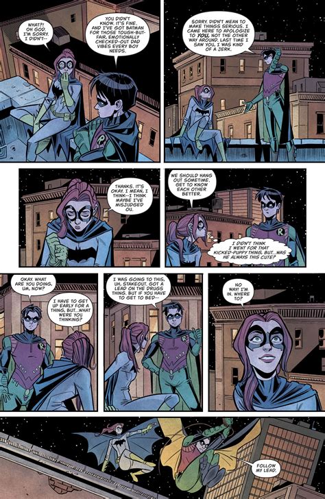 Robin Batgirl Dick Babs Comic Batgirl 14 Dc Comics Nightwing And