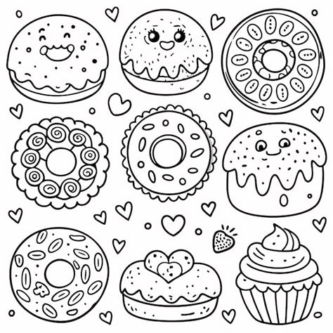 Donuts Coloring Pages [2025]