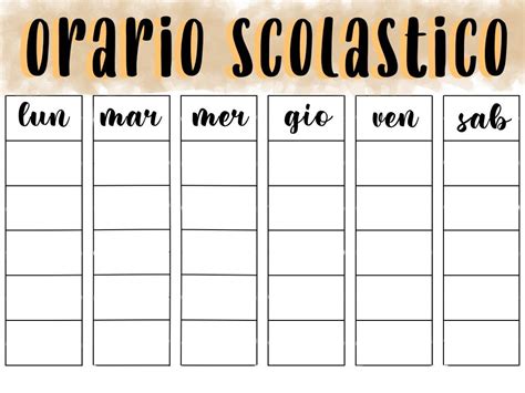 Planner Per La Scuola Da Stampare Artofit