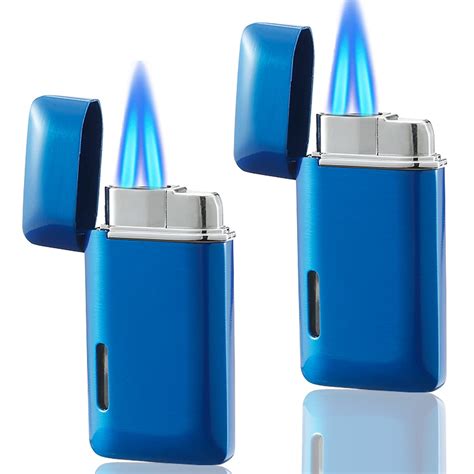 Buy Futlidys 2 Pack Mini Jet Lighter Double Flame Butane Lighter With Visible Window