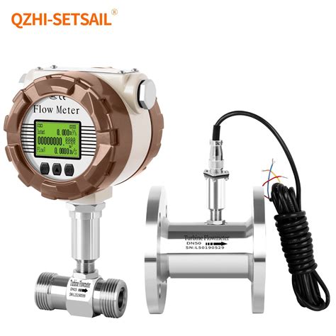 Dn50 Alcohol Turbine Flow Meter High Temperature 150 180 Degree Oem Oil